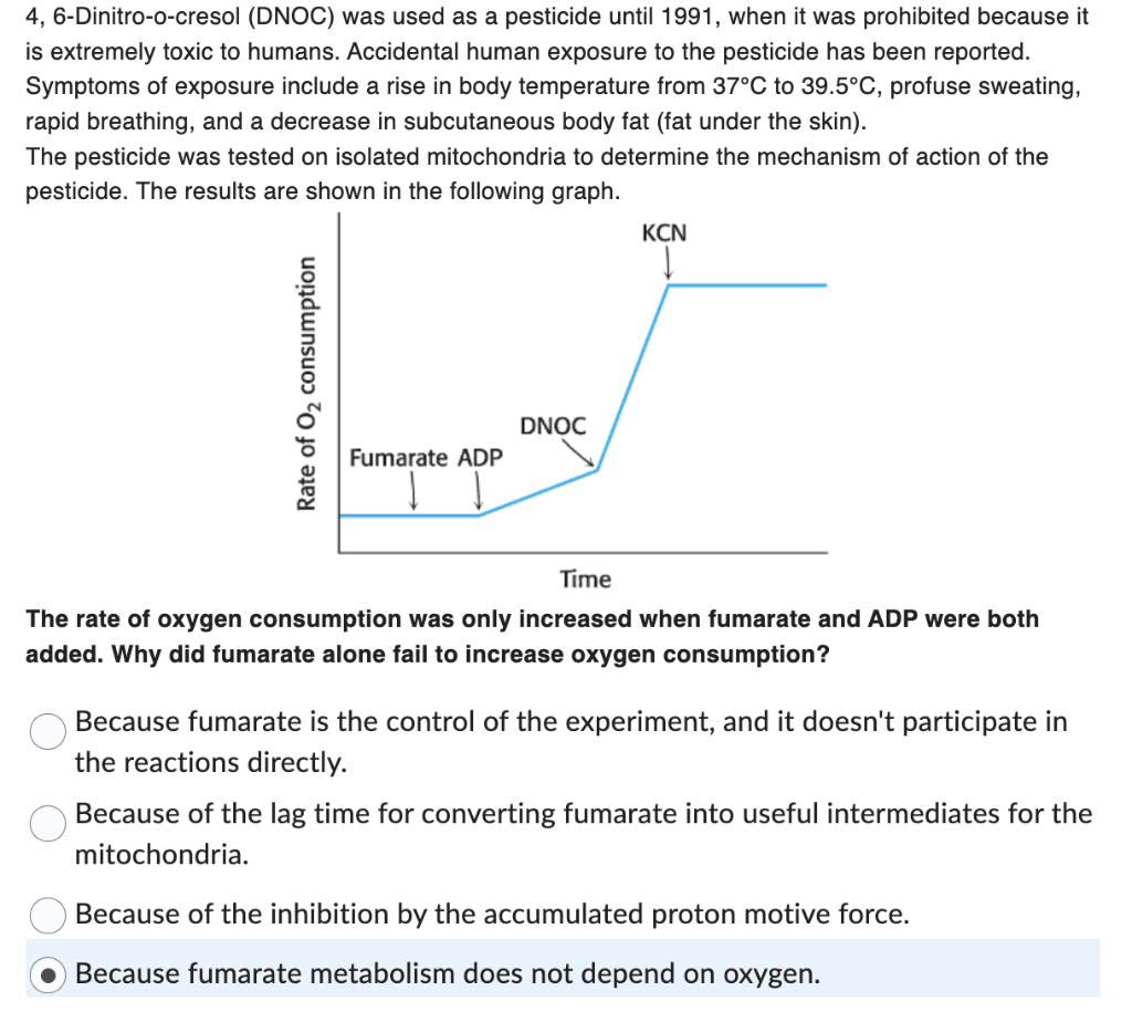 Solved 4, 6-Dinitro-o-cresol (DNOC) was used as a pesticide | Chegg.com
