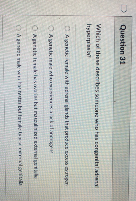 Solved D | Question 31 Which of these describes someone who | Chegg.com