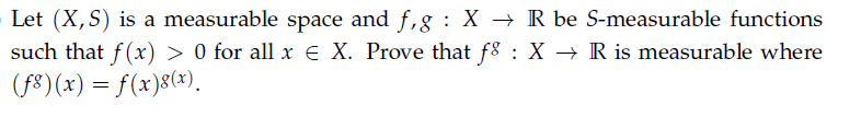 Solved Let X S Is A Measurable Space And F G X R Be