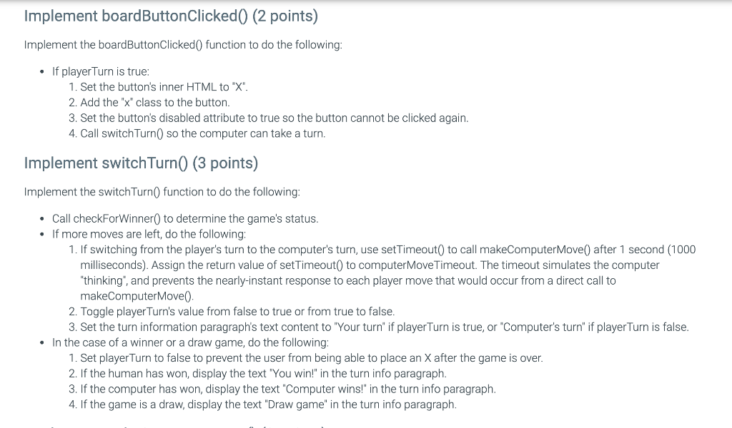 Solved 8.16 LAB: JavaScript Tic-Tac-Toe In this lab, you | Chegg.com