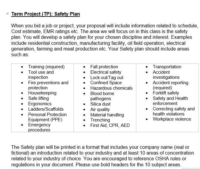 Solved please give an example of a saftey plan for a School | Chegg.com