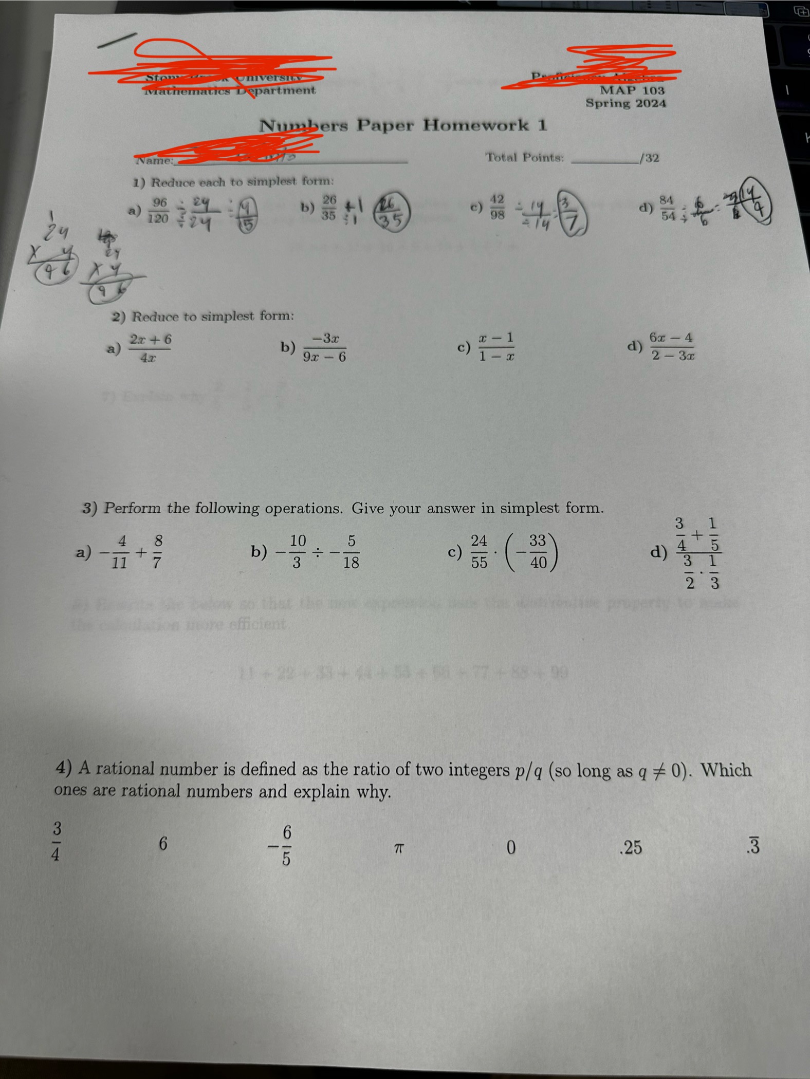 Solved Questions 2, 3 ﻿& 4s\Reduce each to simplest | Chegg.com