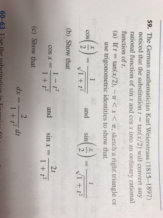Solved The German mathematician Karl Weierstrass (1815-1897) | Chegg.com