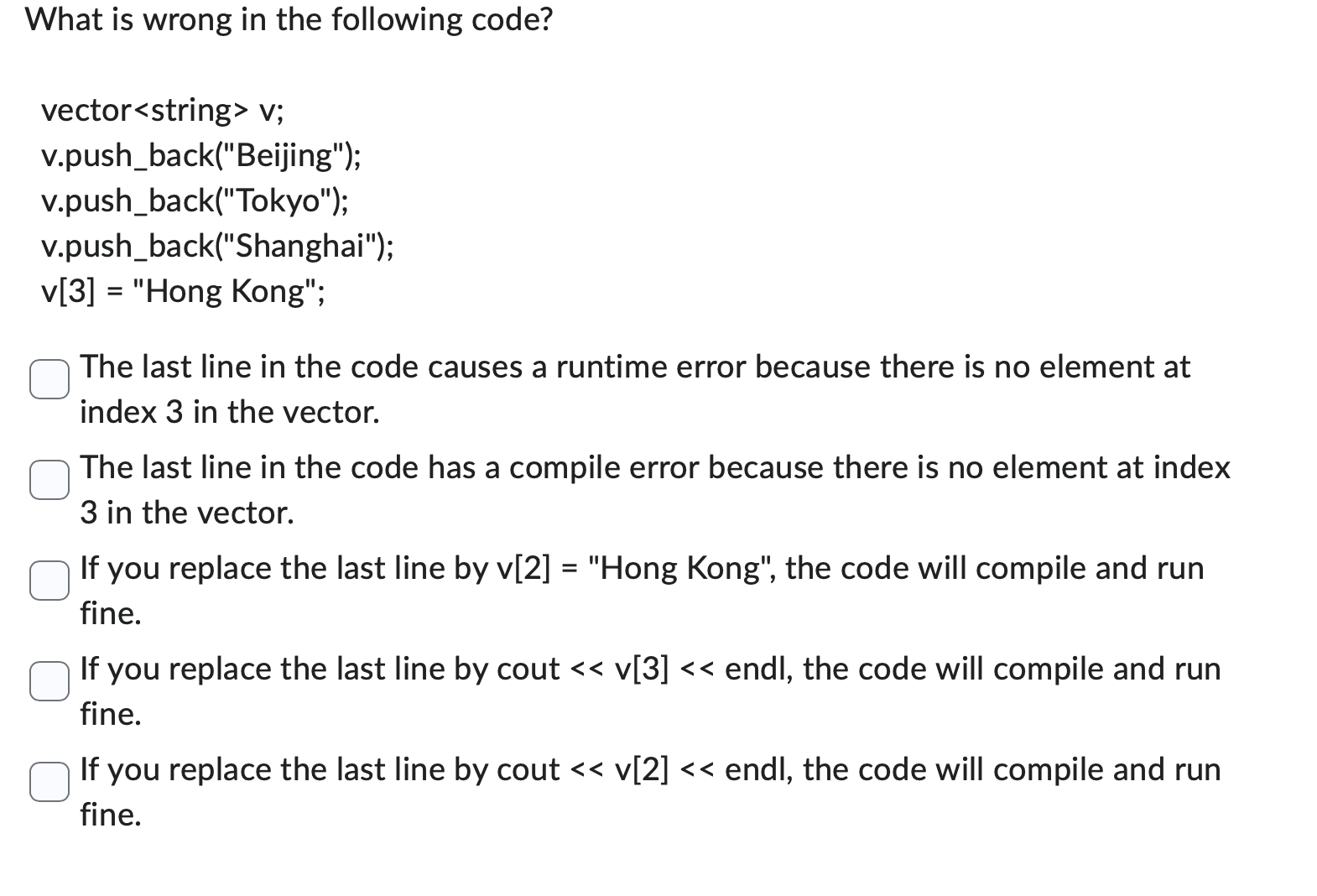 Solved What is wrong in the following code? \[ | Chegg.com