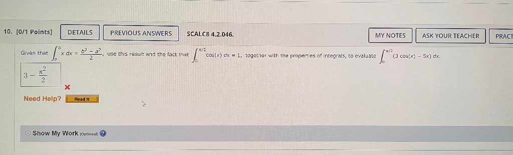 Solved Given that ∫0bxdx=2b2−a2, use this result and the | Chegg.com