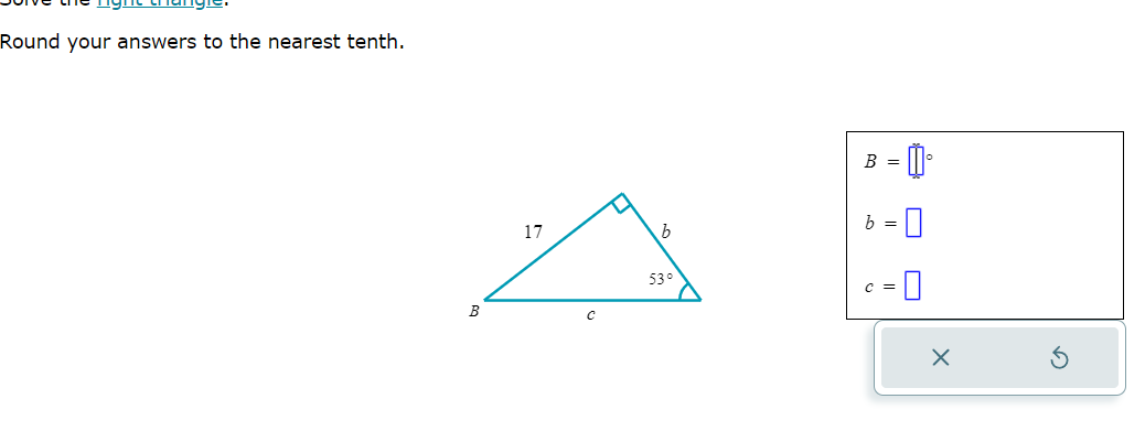 Solved Round your answers to the nearest tenth. | Chegg.com