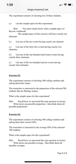 Solved 1:38 Exercise 1 A class consists of the following | Chegg.com