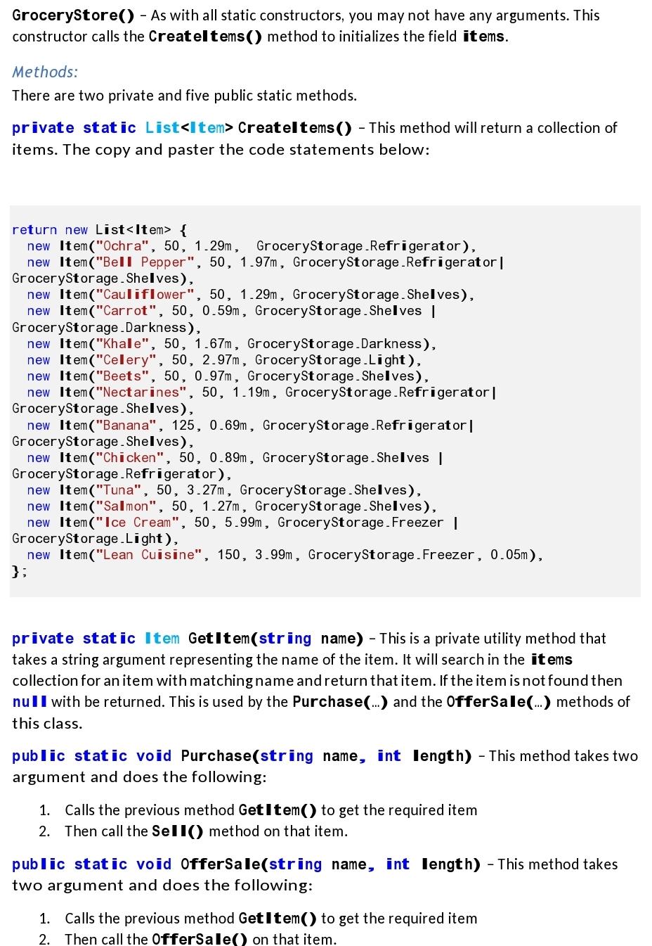 Solved Grocery App A high-level view of a Grocery | Chegg.com