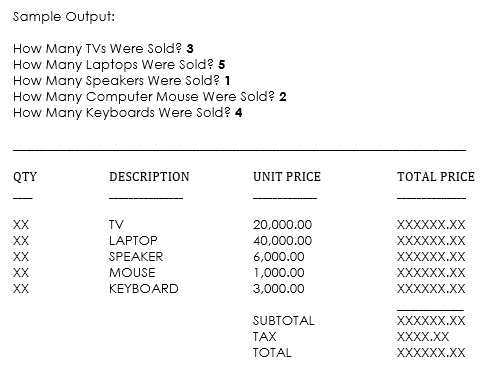 Solved 1. Write a program to create a customer's bill for a | Chegg.com