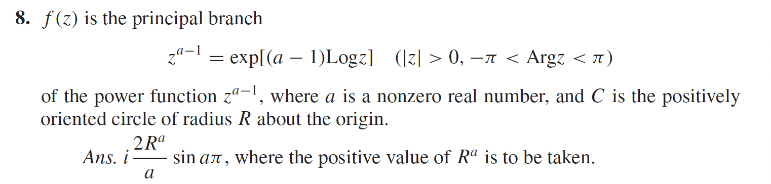 Solved 8. f(z) is the principal branch | Chegg.com