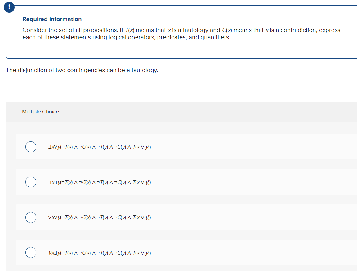 Solved ! Required information Consider the set of all | Chegg.com