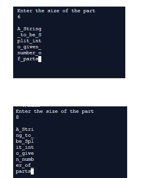 Solved Write a C++ program to split a given string by number | Chegg.com