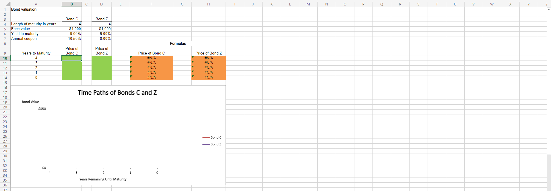 Solved Excel Online Structured Activity: Bond valuation | Chegg.com