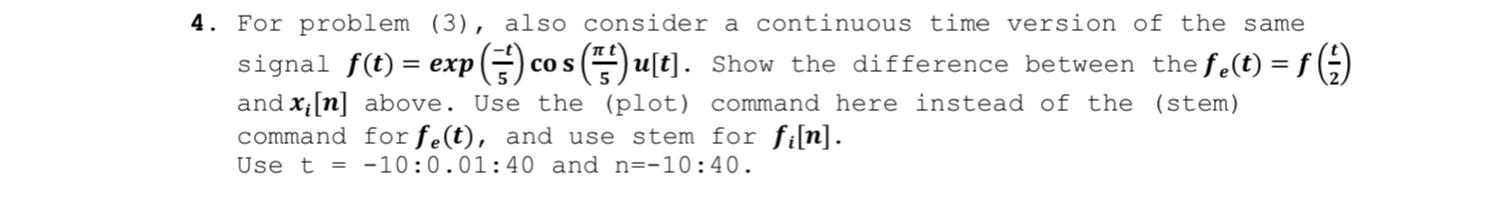 3. Create a four rows subplot figure according to the | Chegg.com