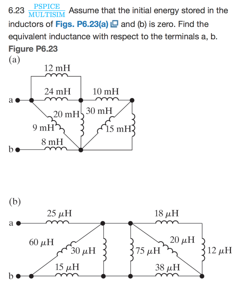 Solved 6.23 ALTISEM Assume that the initial energy stored in | Chegg.com
