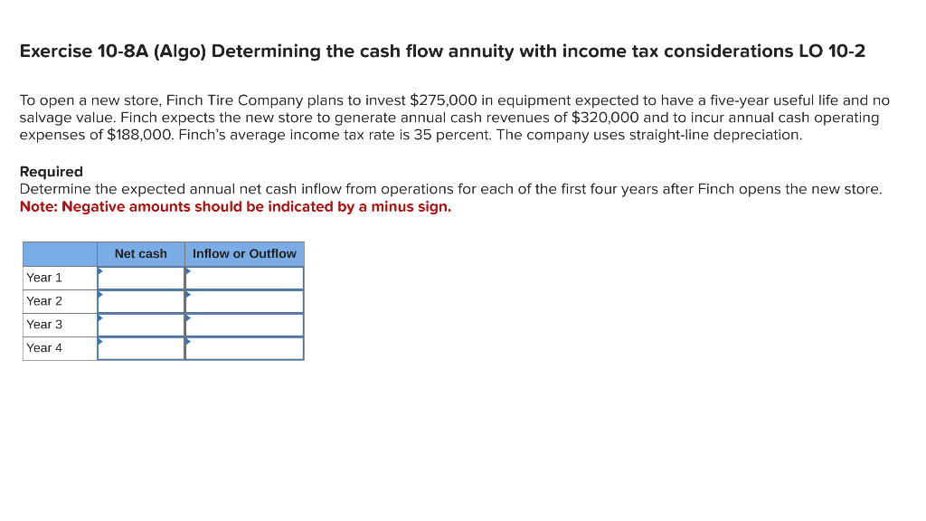 Solved Exercise 10-13A (Algo) Determining the payback period | Chegg.com