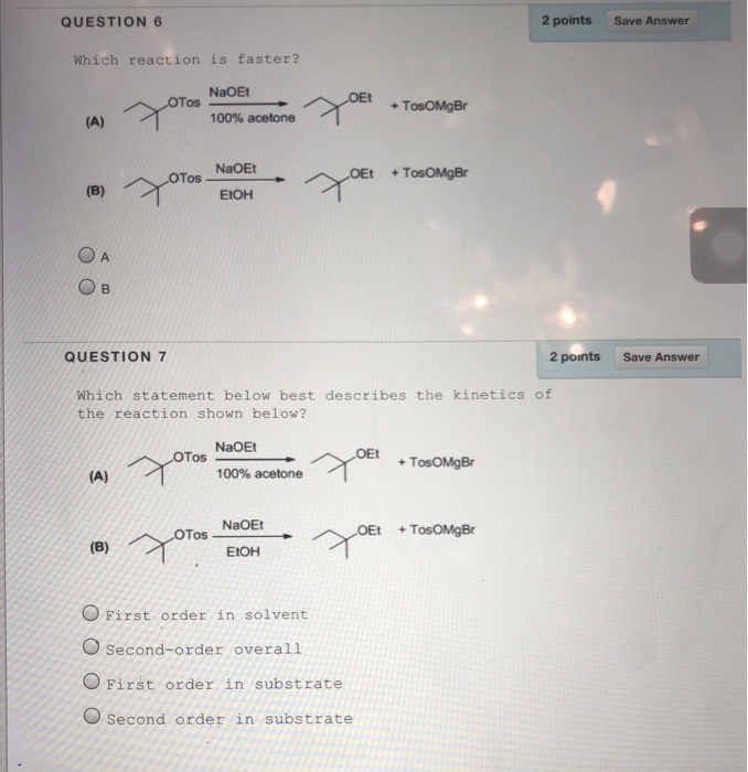 Solved QUESTION 6 2 points Save Answer Which reaction is | Chegg.com