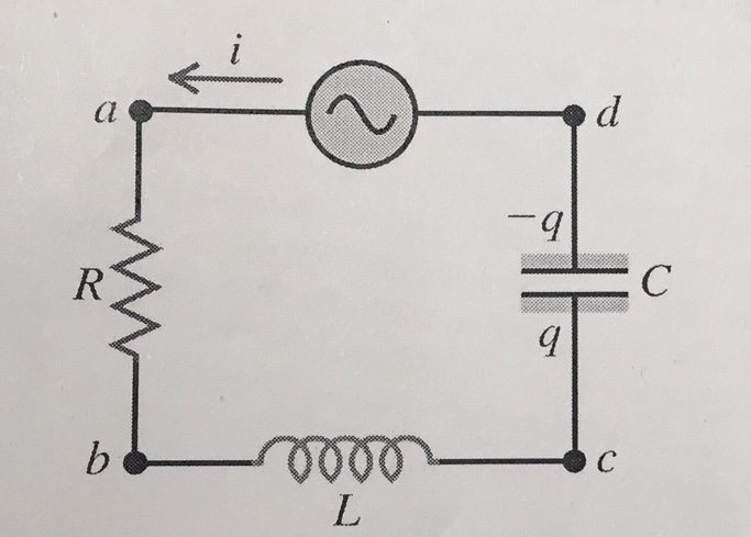 Solved Use the series R-L-C Circuit shown above to answer | Chegg.com