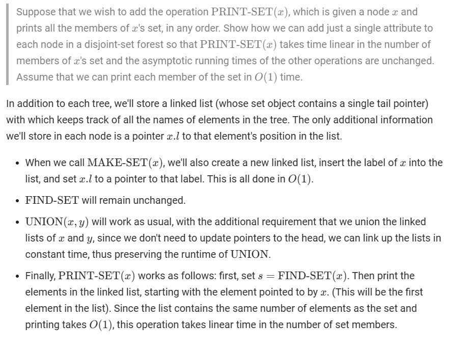 Solved Suppose that we wish to add the operation PRINT-SET | Chegg.com
