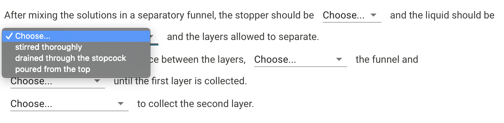 Solved After mixing the solutions in a separatory funnel, | Chegg.com