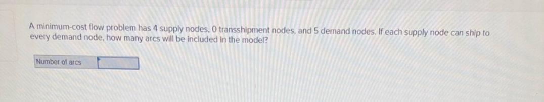 Solved A minimum-cost flow problem has 4 supply nodes, 0 | Chegg.com