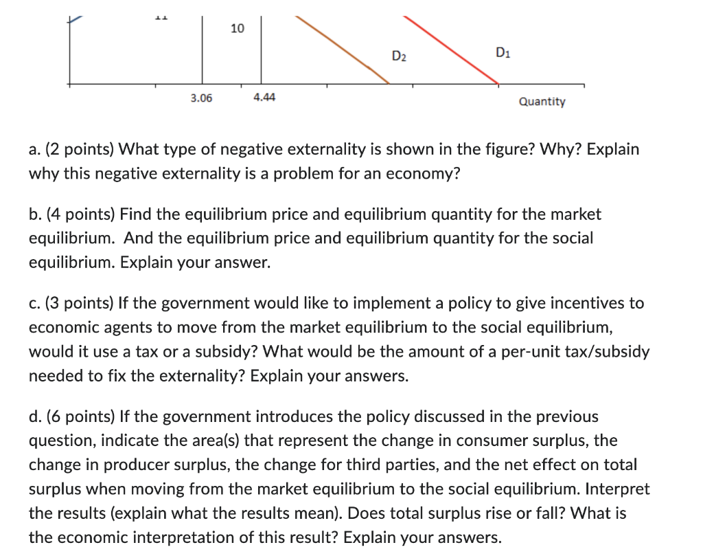 Solved a. (2 points) What type of negative externality is | Chegg.com