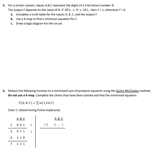 Solved 1. Find a minimum sum-of-products (SOP) equation for | Chegg.com