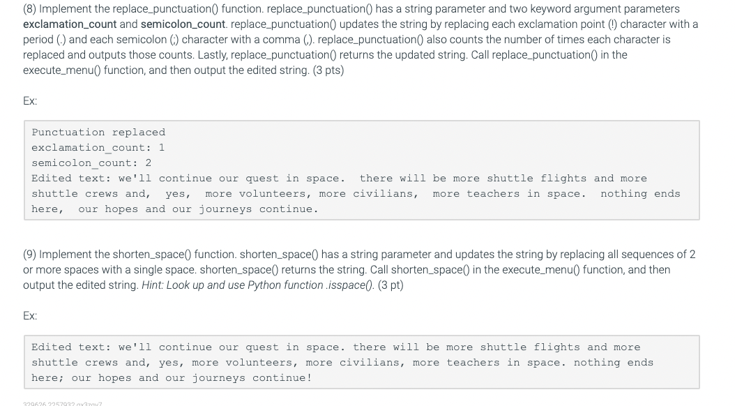 Solved 6.33 Week 6 Programming: Text Processing (1) Prompt | Chegg.com