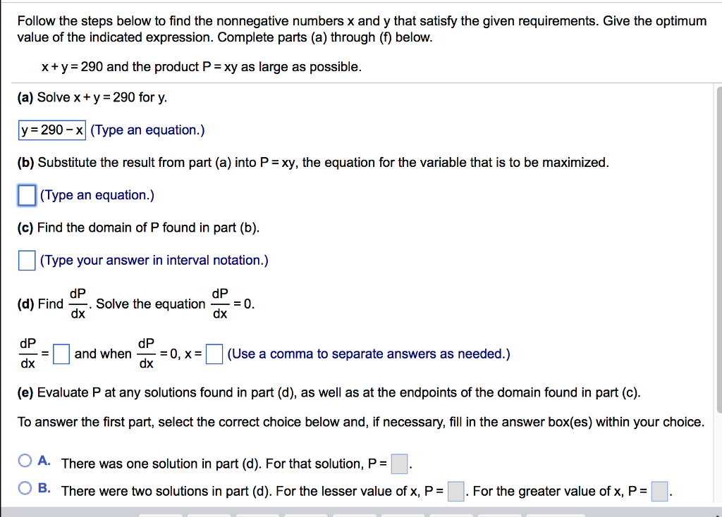 Solved Follow the steps below to find the nonnegative | Chegg.com