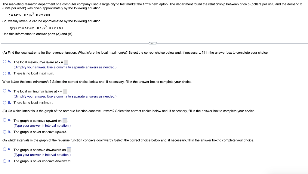 Solved (units per week) was given approximately by the | Chegg.com