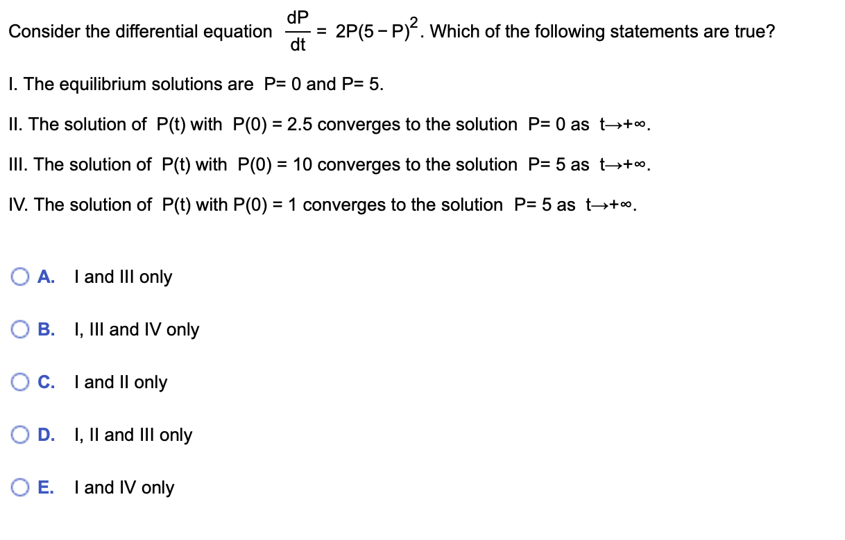 Solved Consider the differential equation StartFraction | Chegg.com