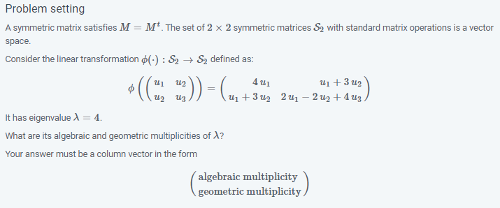 Solved The answer is [ 2, 2] as a column vector. Can you | Chegg.com