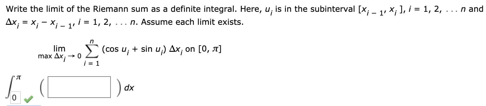 Solved Find the Riemann sum for f(x) = x, 0 sxs 2 for the | Chegg.com