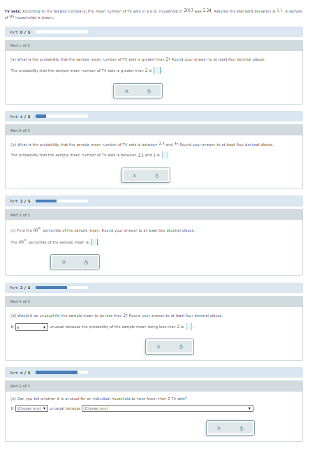 Solved sf 95 hasuholde in trunt. Part: ars Part I of 5 Part: | Chegg.com