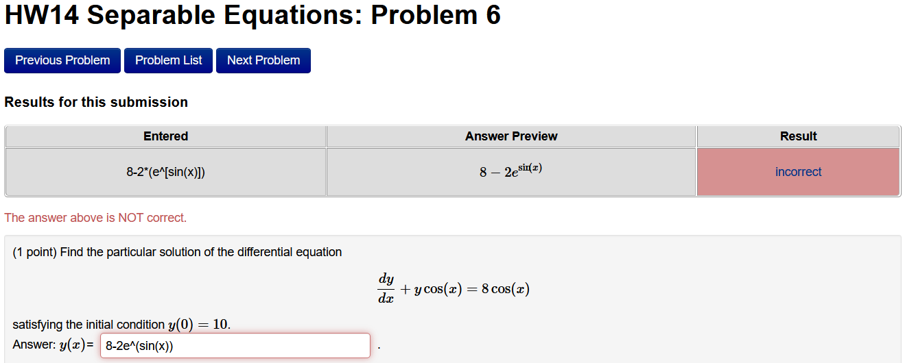 Solved HW16 Trigonometric Substitution: Problem 4 Previous | Chegg.com