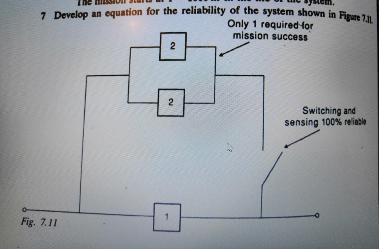 Solved use your equation to calculate the system reliability | Chegg.com