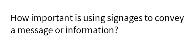 Solved How important is using signages to convey a message | Chegg.com