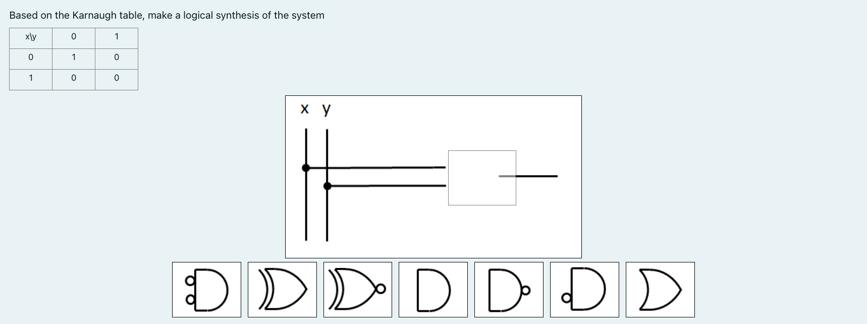 Solved Based on the Karnaugh table, make a logical synthesis | Chegg.com