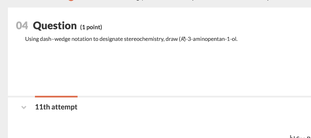 Solved 04 Question (1 point) Using dash-wedge notation to | Chegg.com