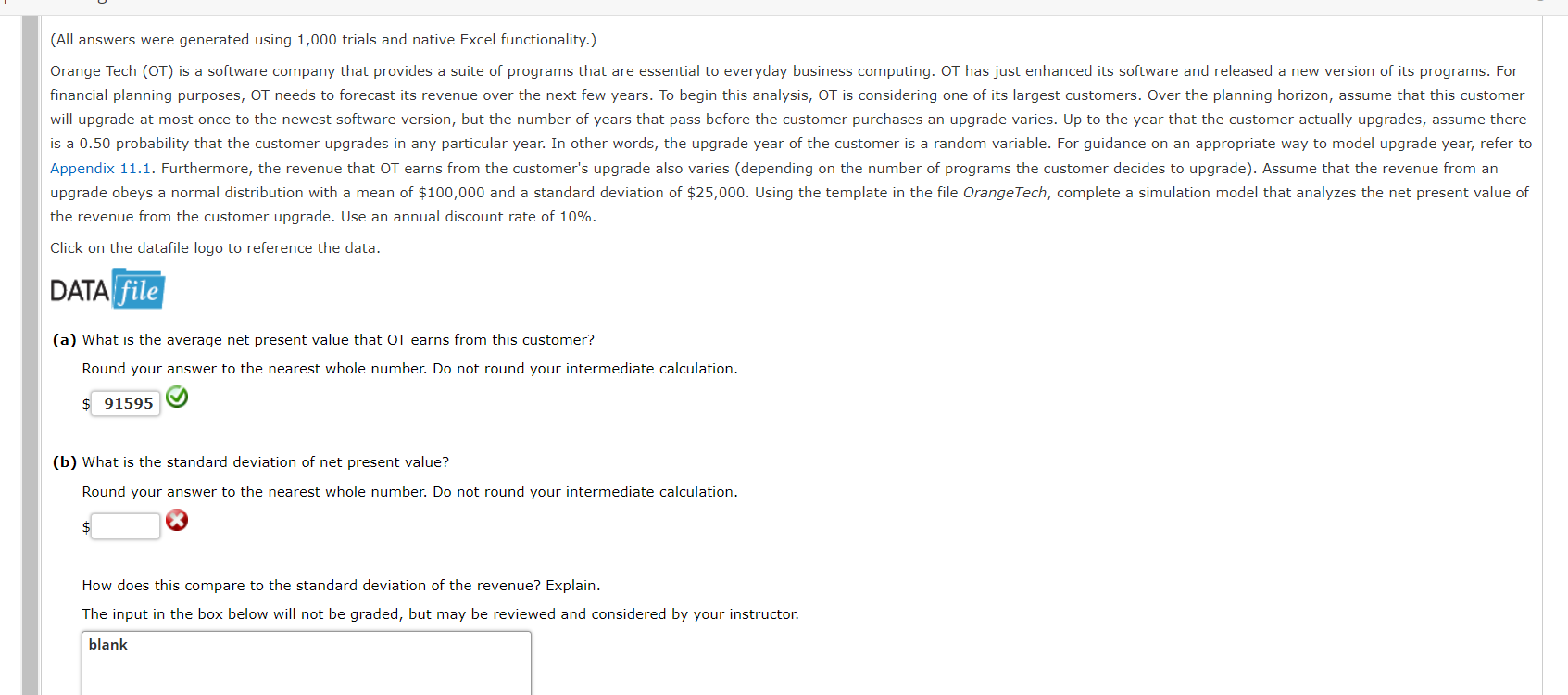 Solved All Answers Were Generated Using 1 000 Trials And Chegg