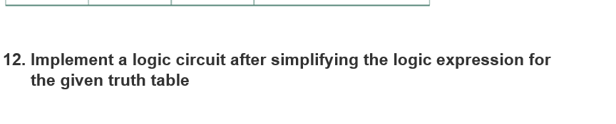 Solved 2. Implement a logic circuit after simplifying the | Chegg.com