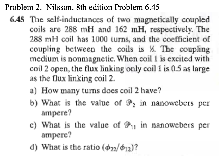 Solved Problem 2. Nilsson, 8th edition Problem 6.45 6.45 The | Chegg.com