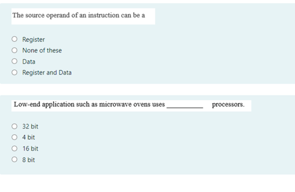 Solved The source operand of an instruction can be a | Chegg.com