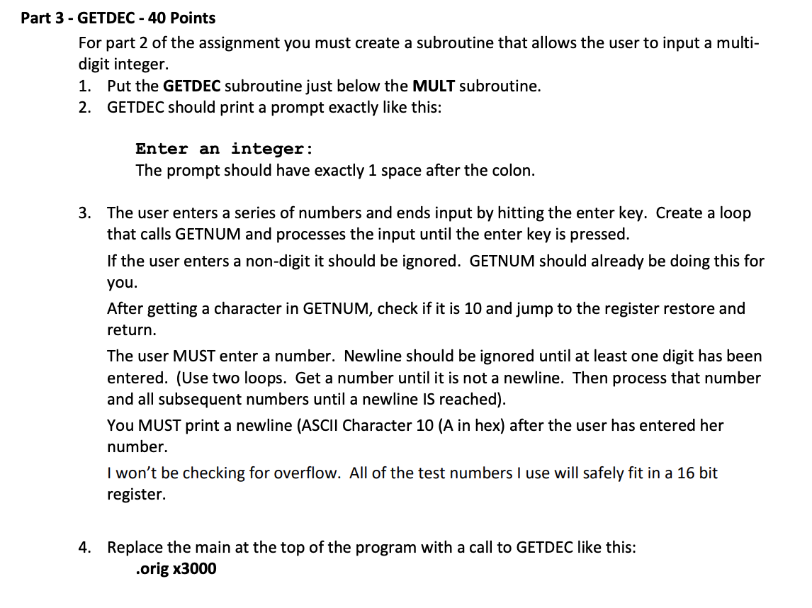 GETNUM-20 Points Create a main portion of your | Chegg.com