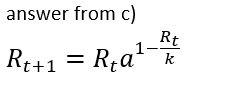 Solved Q1. Consider the Ricker population model presented in | Chegg.com
