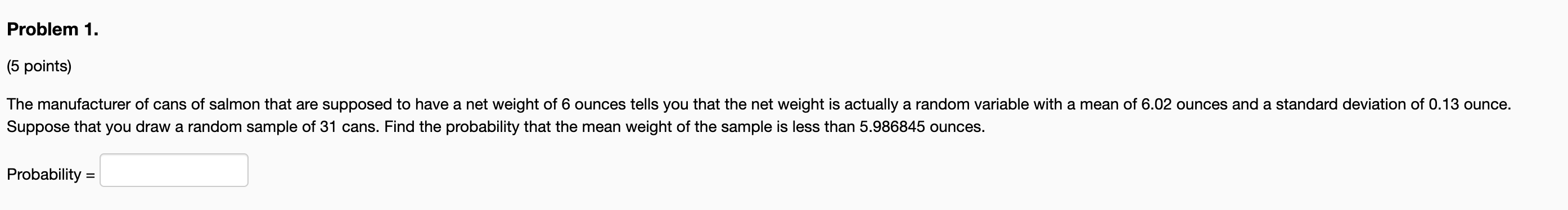 Solved (5 points) Suppose that you draw a random sample of | Chegg.com