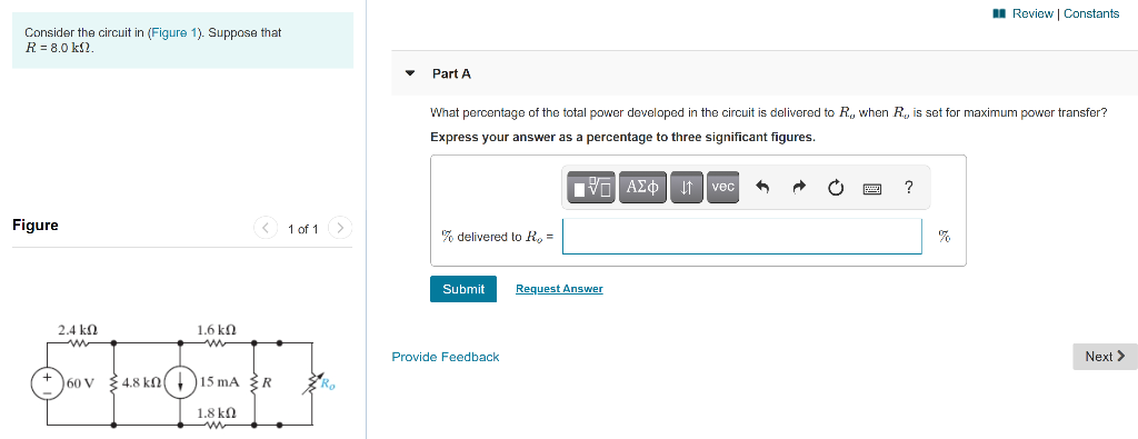 Solved A Review Constants Consider the circuit in (Figure | Chegg.com