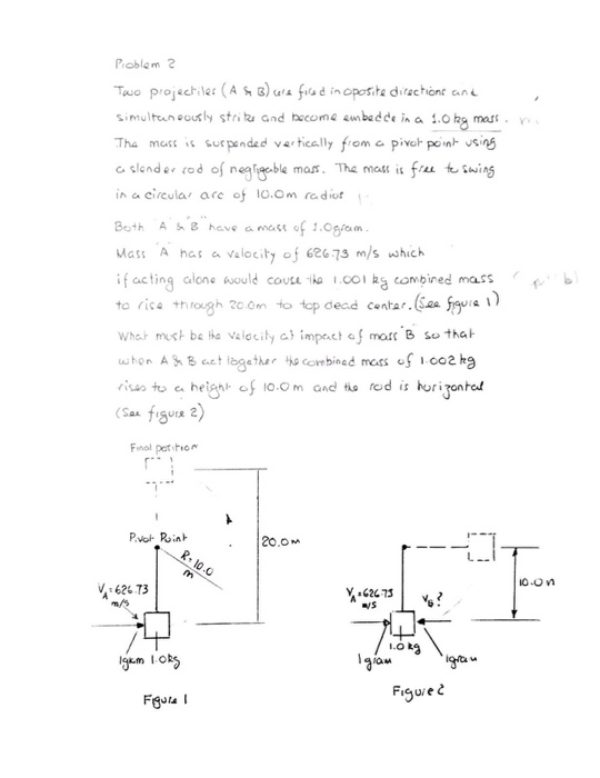 Solved Two projectiles (A & B) are field in opposite | Chegg.com