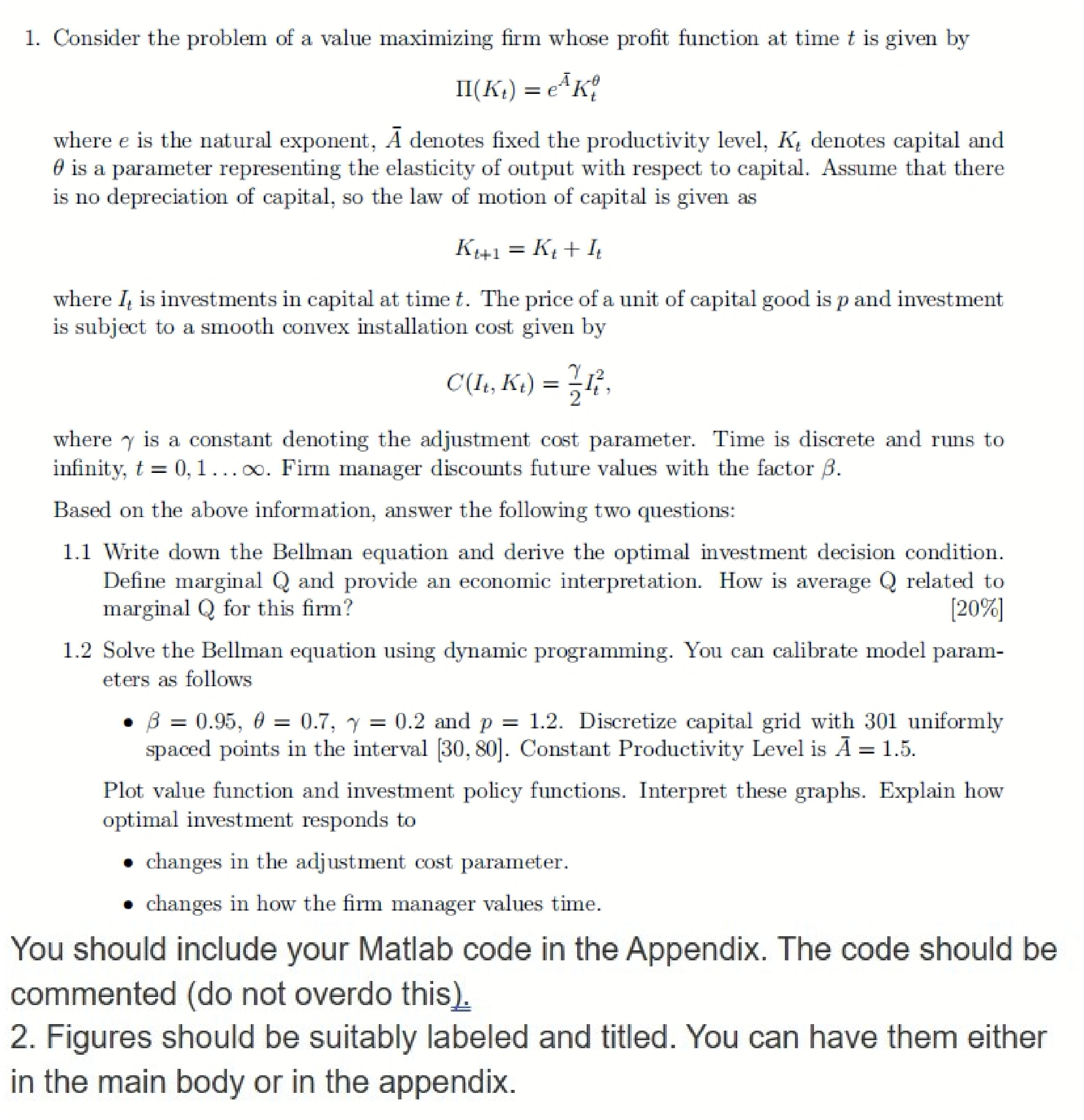 Solved You should inclConsider the problem of a value | Chegg.com