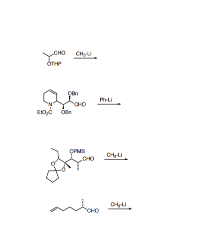Solved CHO CHz-i OTHP OBn Ph-Li Eto C CHO OBn OPMB CHO | Chegg.com